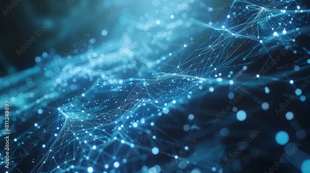 Digital graphic abstract background for technological processes, neural ...