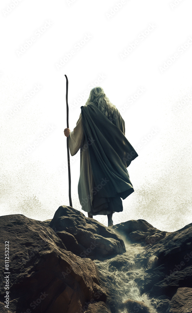 Moses parting the red sea. Delivering the people from slavery. Moses ...