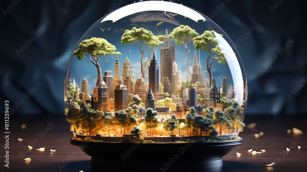 Illuatretion og greenhouse effect and global warming concept. Global ...