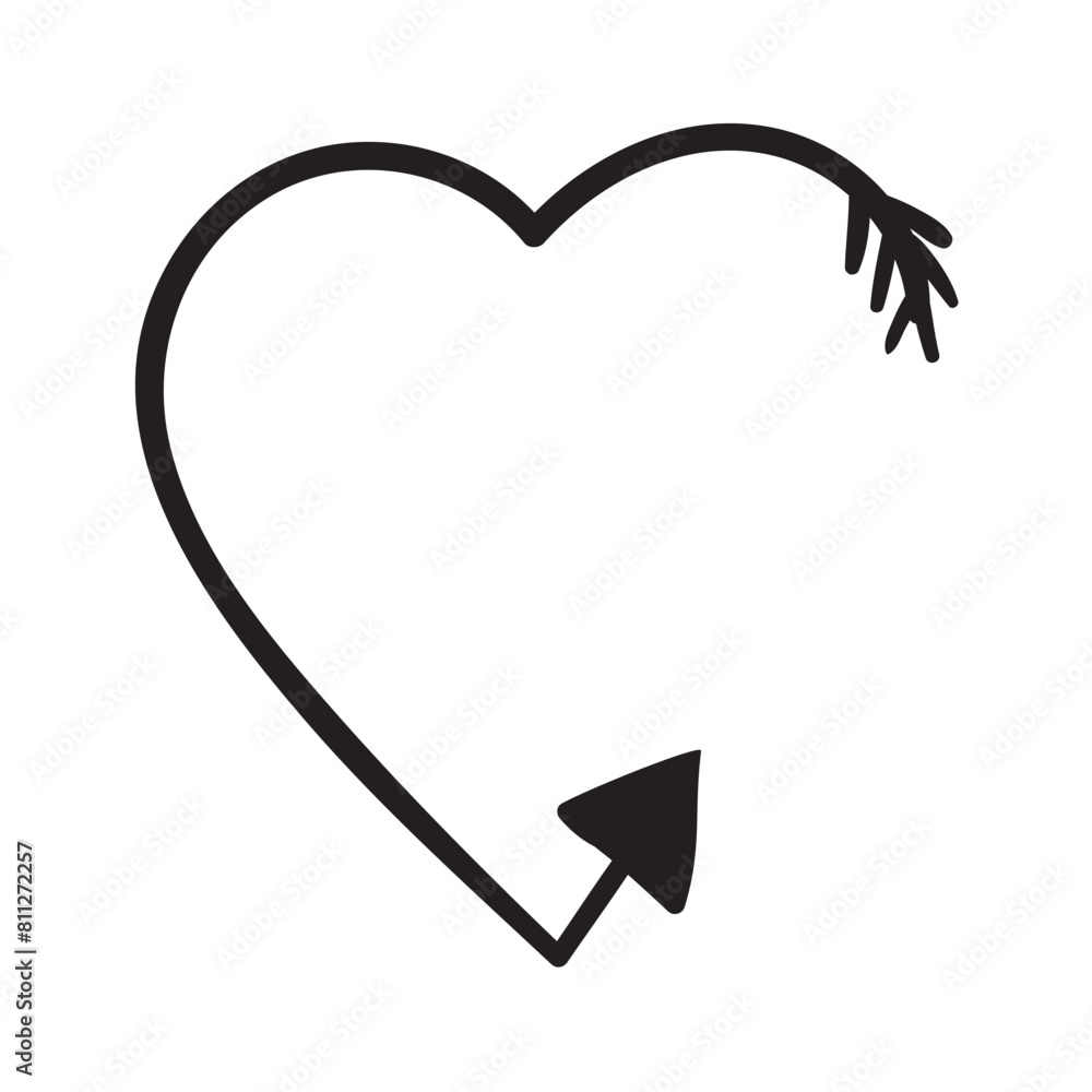 Heart SVG, Your Text Heart svg, Doodle Heart, Hand Drawn, Valentine ...