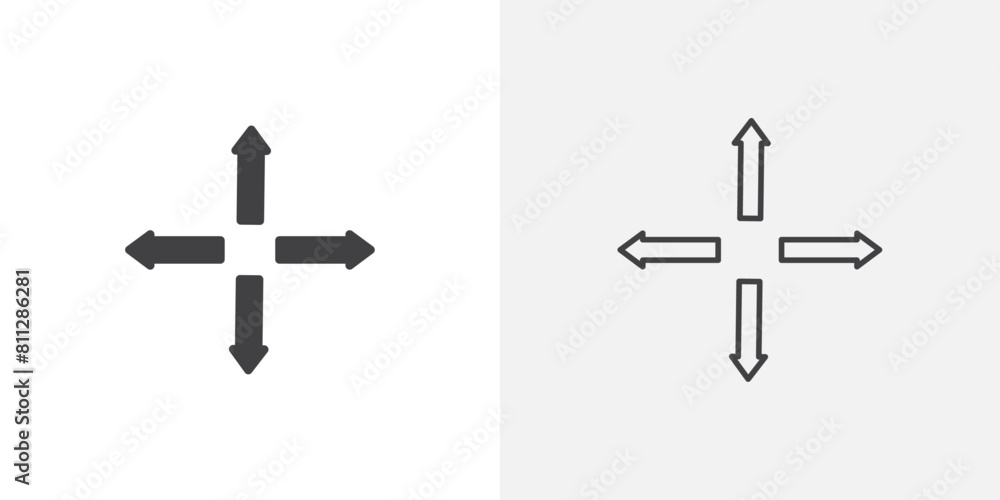Fullscreen Button Icon Collection. Maximize Screen Vector Design ...