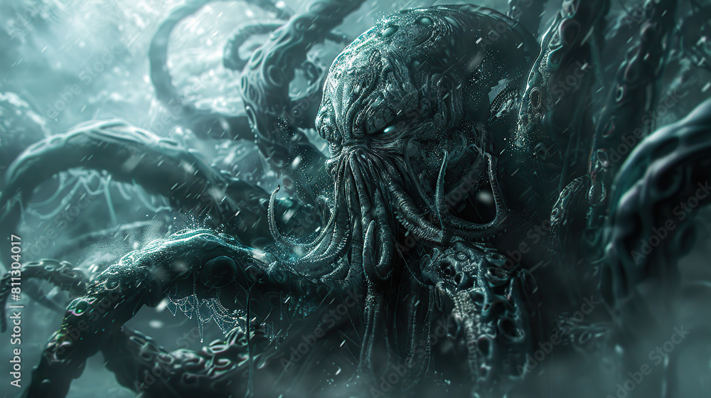 cthulhu, lovecraft, mythos, horror, creature, tentacles, cosmic ...