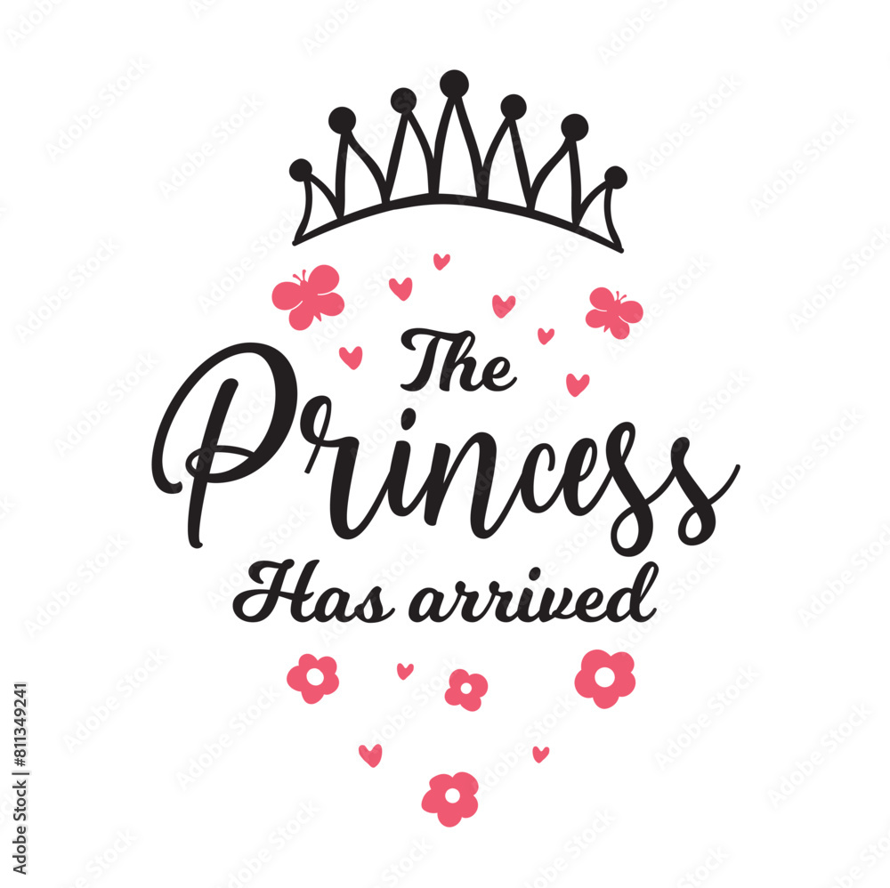 The princess has arrived SVG, Bundle, Baby girl svg, Little girl svg ...