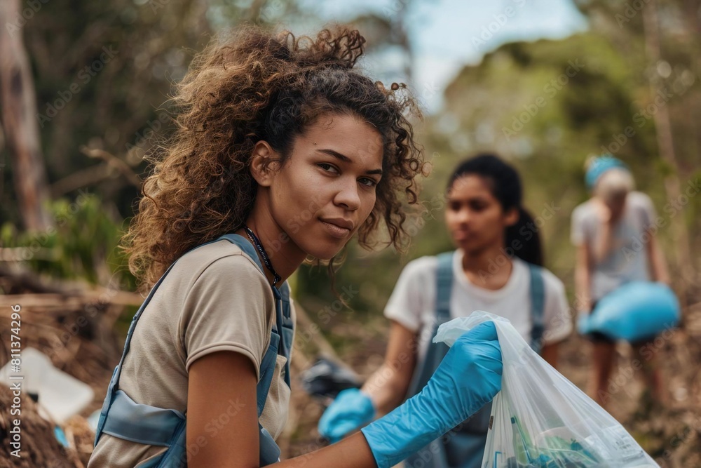 - Community Cleanup: Diverse group of volunteers working together to ...
