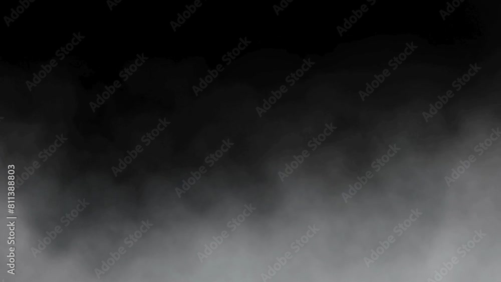 Slow motion of white smoke, fog, mist, smoke loop effect. Smoke Fog ...