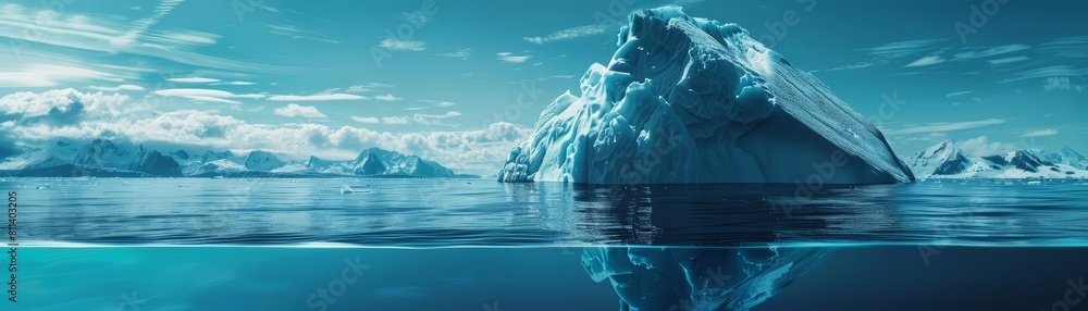 Utilizing the iceberg as a visual metaphor for the vast potential and ...