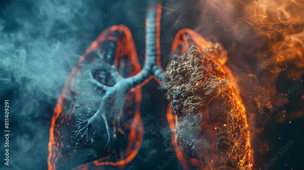 Blight vs. Breath: Healthy Lung vs. Diseased Smoker's Lung (The Cost of ...