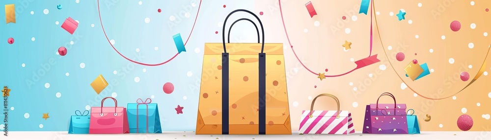 Customer loyalty programs flat design top view rewards system theme ...