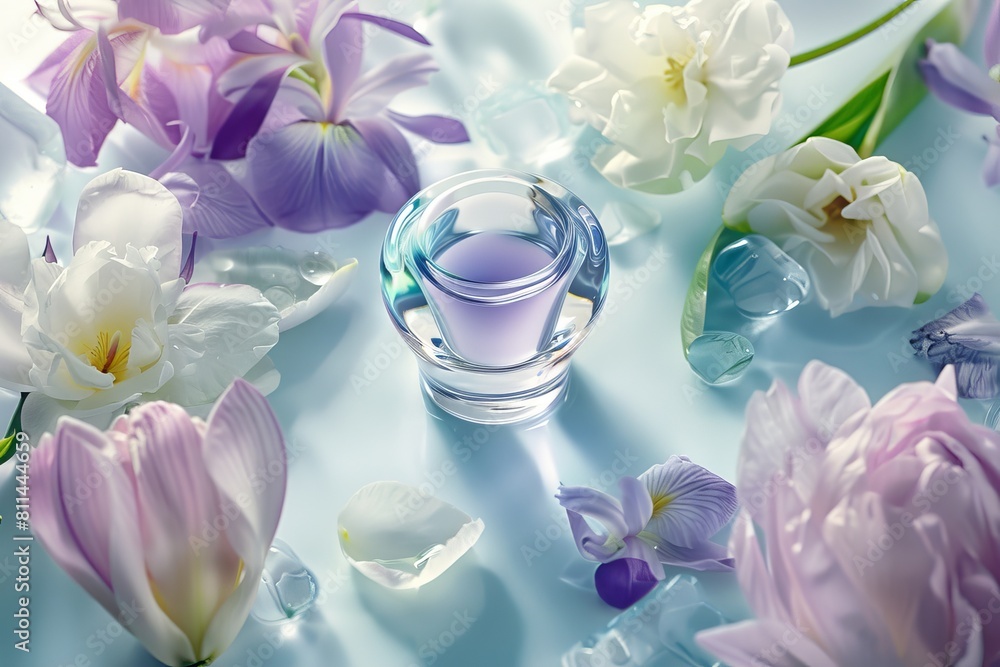 The glass bottle at the photoshoot releases a smack of citrus and ...