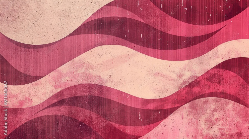 Gradient of magenta waves paired with digital noise and grain texture ...