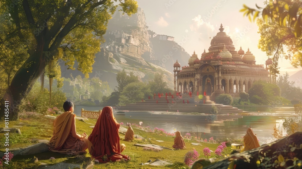 hindu temples, beautiful nature, meditation, sunshine, dharama, gurus ...