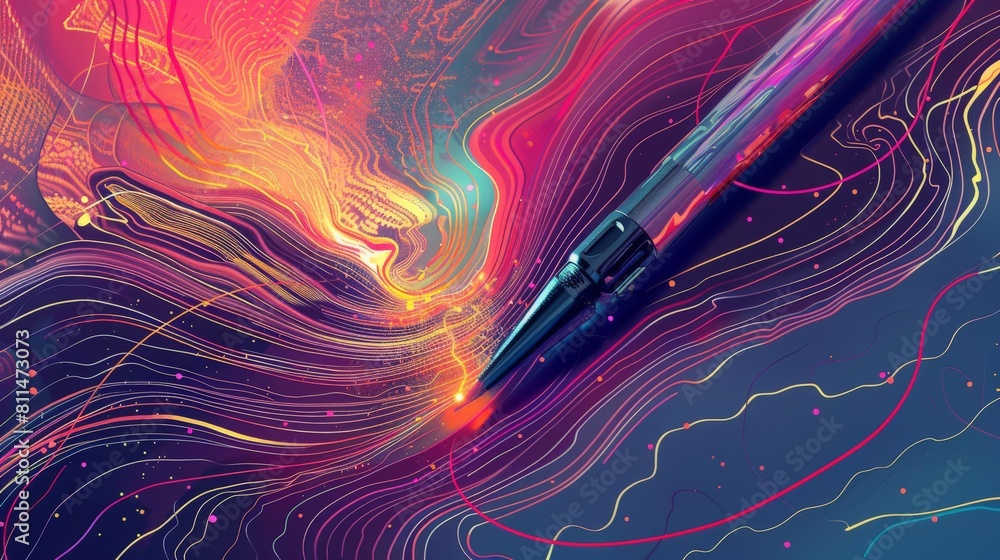 A captivating representation of artificial intelligence in graphic ...