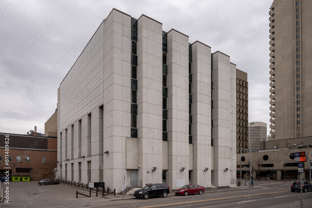 Calgary, Alberta - May 4, 2024: Former Calgary Public Library building ...