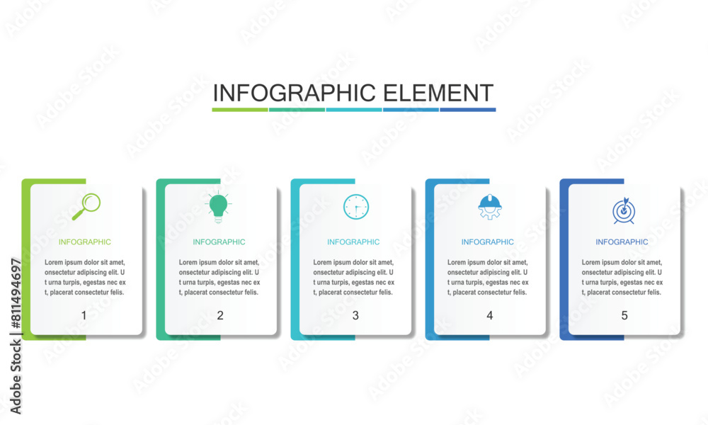 Business data visualization. Process chart. Graphic abstract element ...