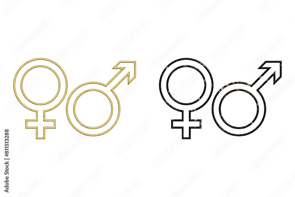 Gender sign icon. Male and female symbols. Stock Vector | Adobe Stock
