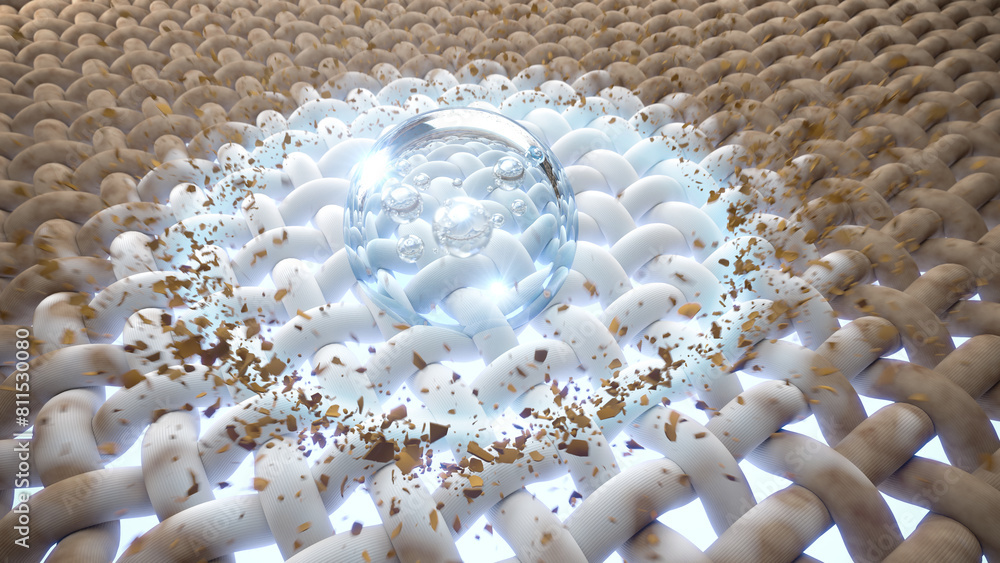 Water deep cleaning cloth Removes stubborn stains on fabric fibers ...