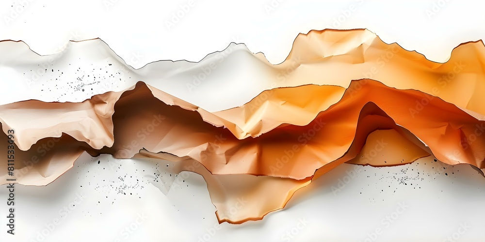 Lower Third Designs with Ripped Paper Effect for Video Content. Concept ...