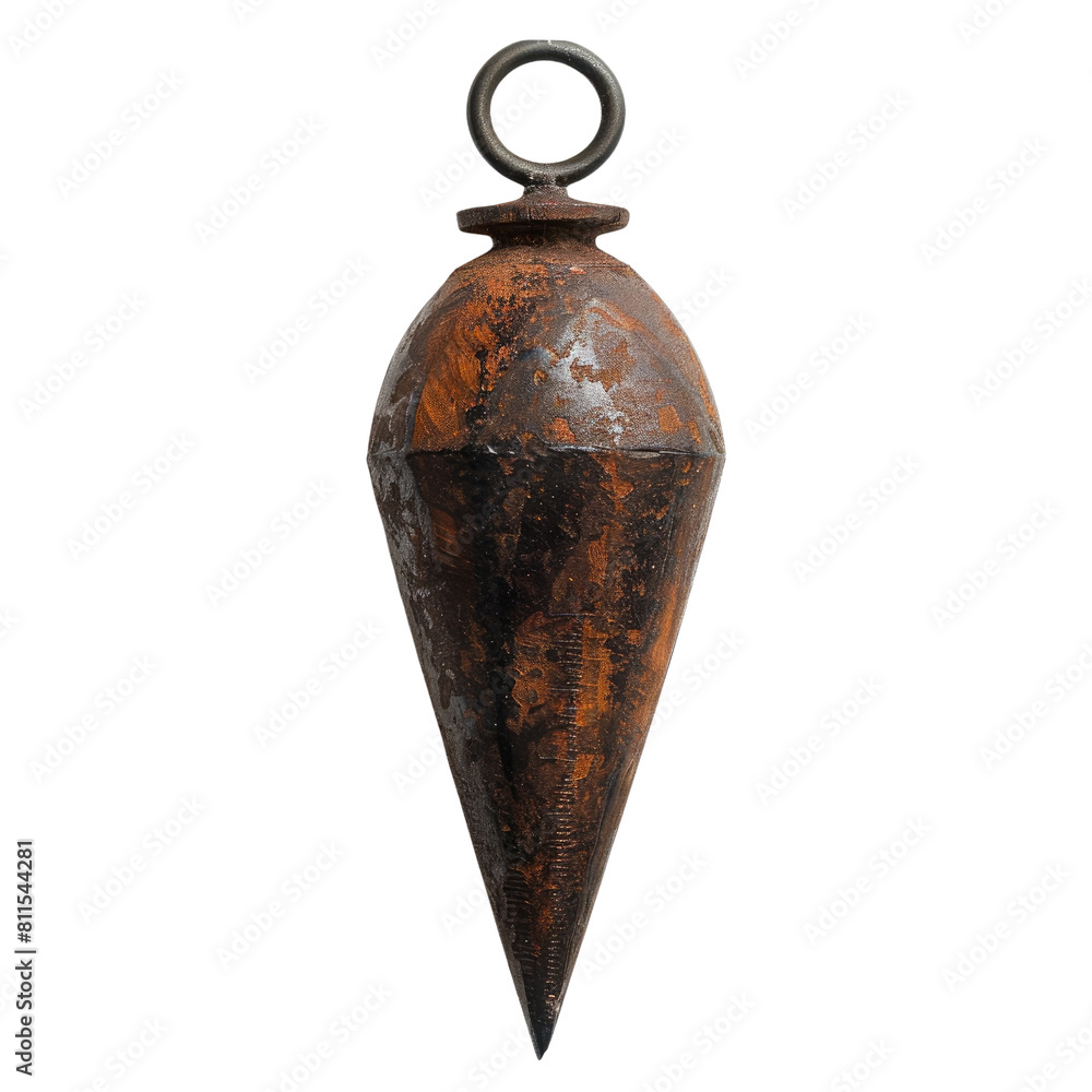 A plumb bob is a weight suspended from a string and used as a vertical ...