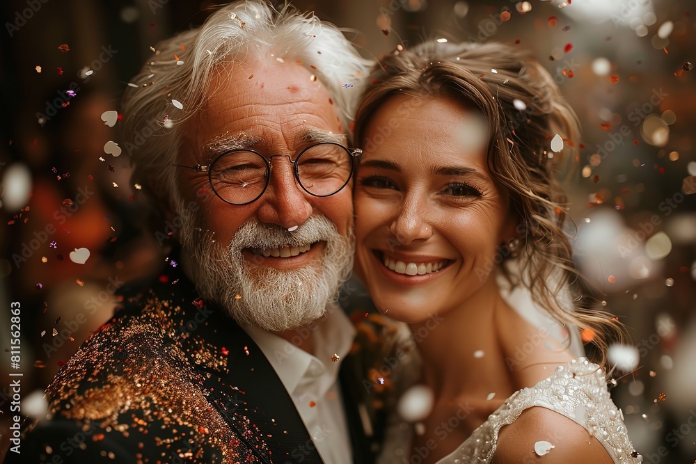 "Elderly Couple Joyfully Renewing Their Vows on Wedding Anniversary ...
