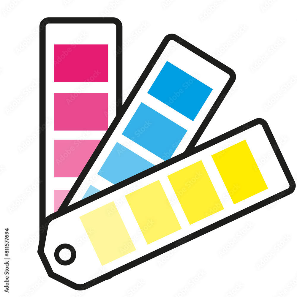 Paleta de colores ilustración. Elementos de diseñador gráfico ...