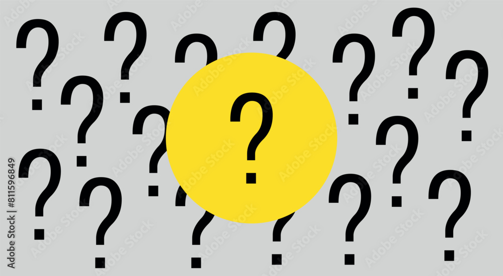 Question mark seamless pattern. Vector seamless pattern with question ...