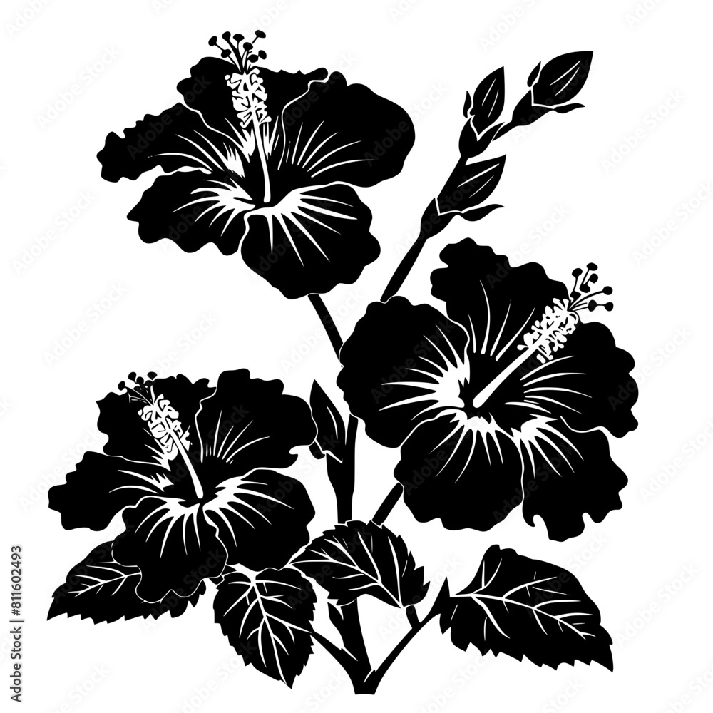 flower svg, Hibiscus svg, tropical flower svg, hawaiian flower svg ...