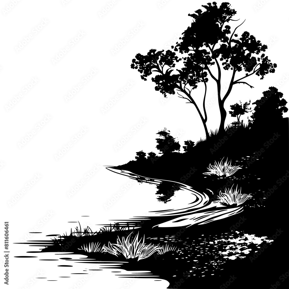 River Scene png, River Scene vector, River Scene clipart, River ...