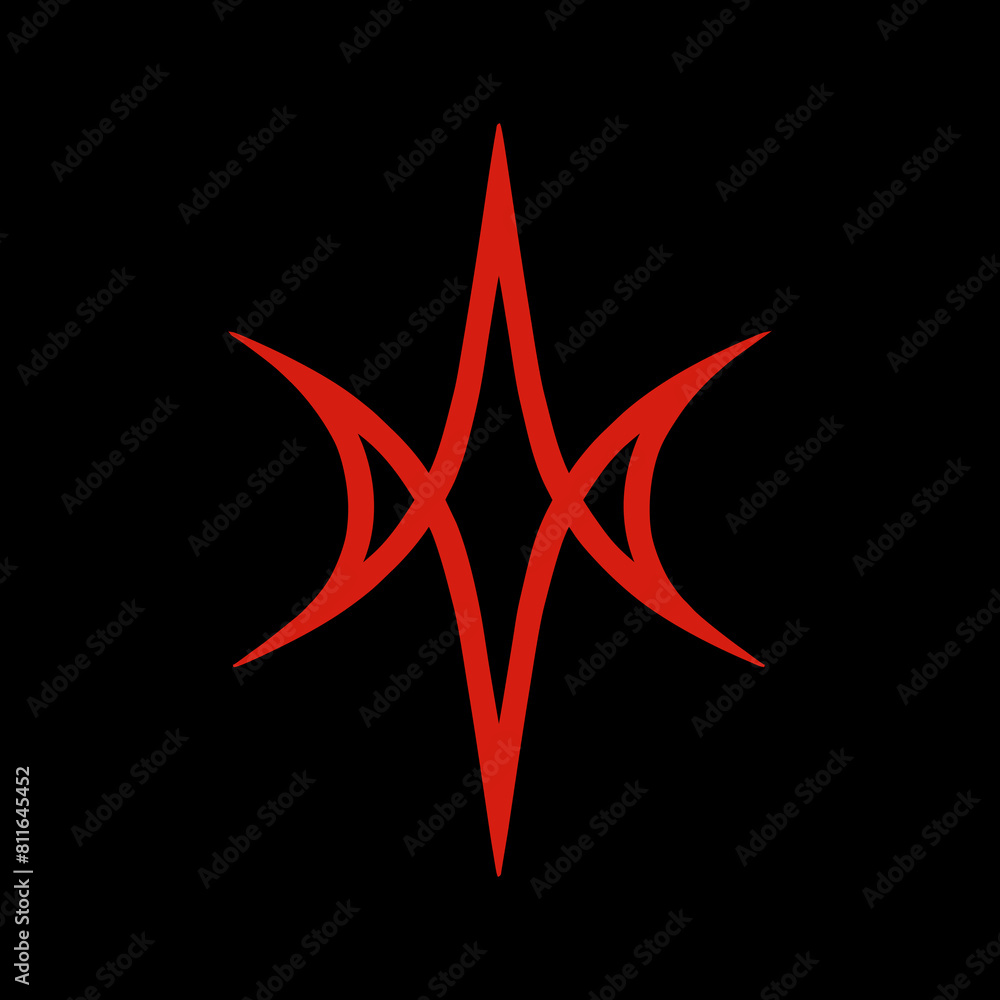 Vetor de Unicursal Hexagram, Satanic Symbols, Medieval Occultism, Magic ...