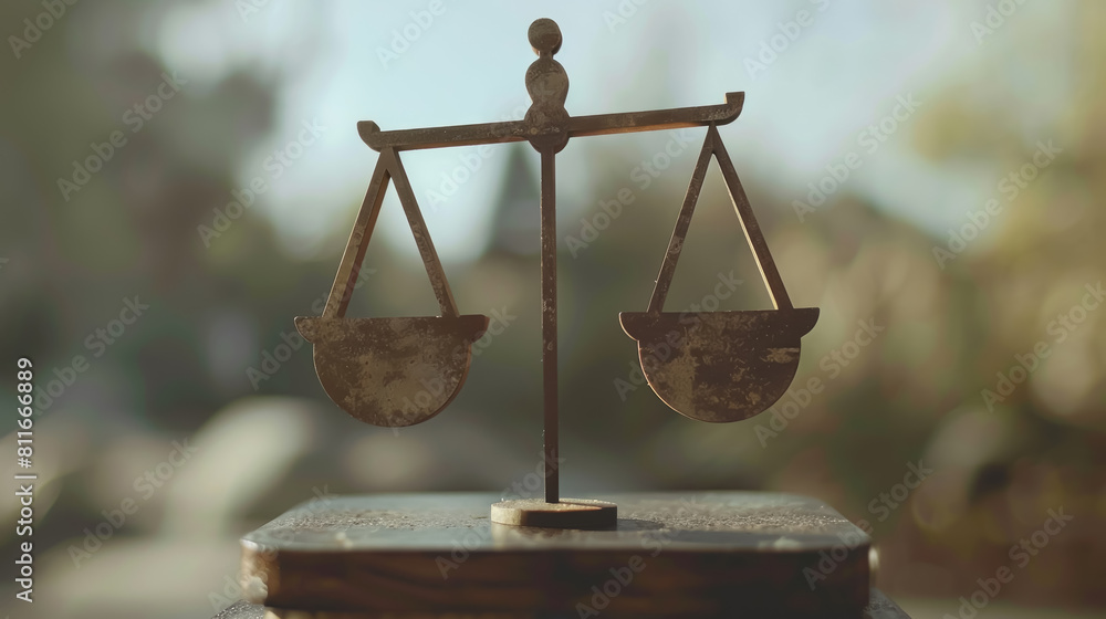 Equality in Law, Equal sign with legal symbols, focusing on justice and ...