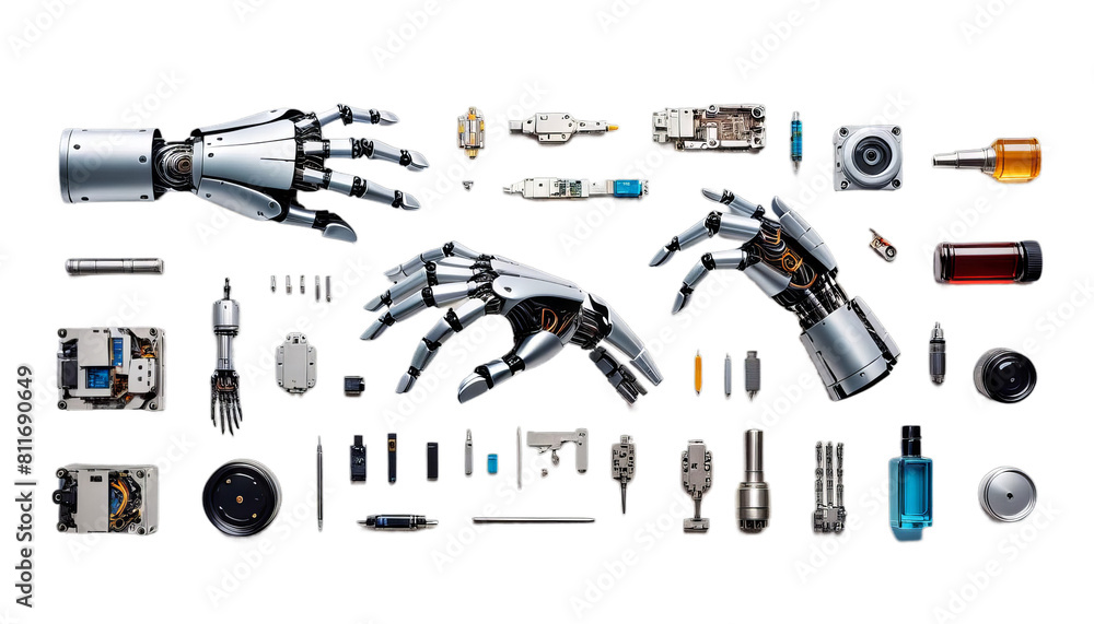 background robot hand transparent arm android cyborg finger palm ...