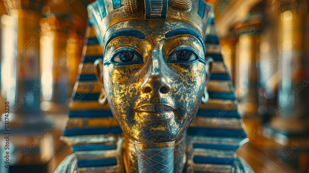 A sculpture of Ramses II, one of ancient Egypts most renowned pharaohs ...