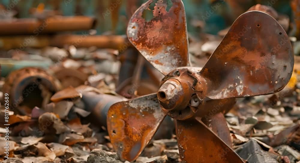 Potential Eco-Friendly Industrial Recycling Solution: Rusty Propeller ...