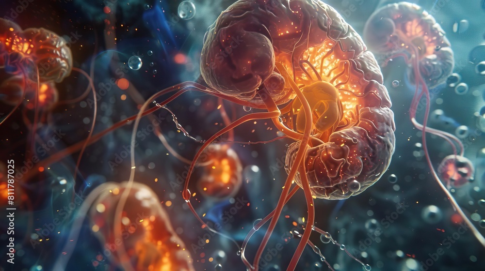 A comprehensive visualization that transitions from a macroscopic ...