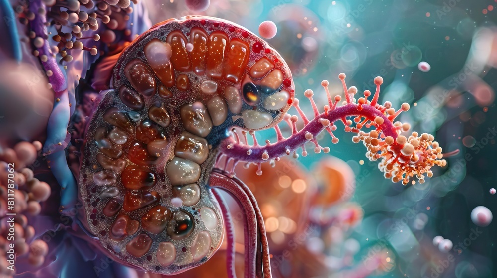 A comprehensive visualization that transitions from a macroscopic ...