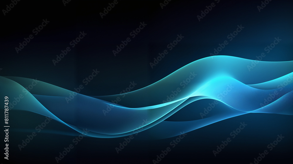 Streamlined design, dark background in modern innovation, Abstract blue ...