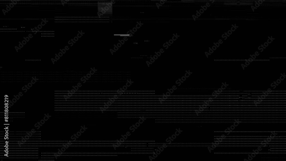 Glitch noise static television or VHS VFX. Tv screen interference ...