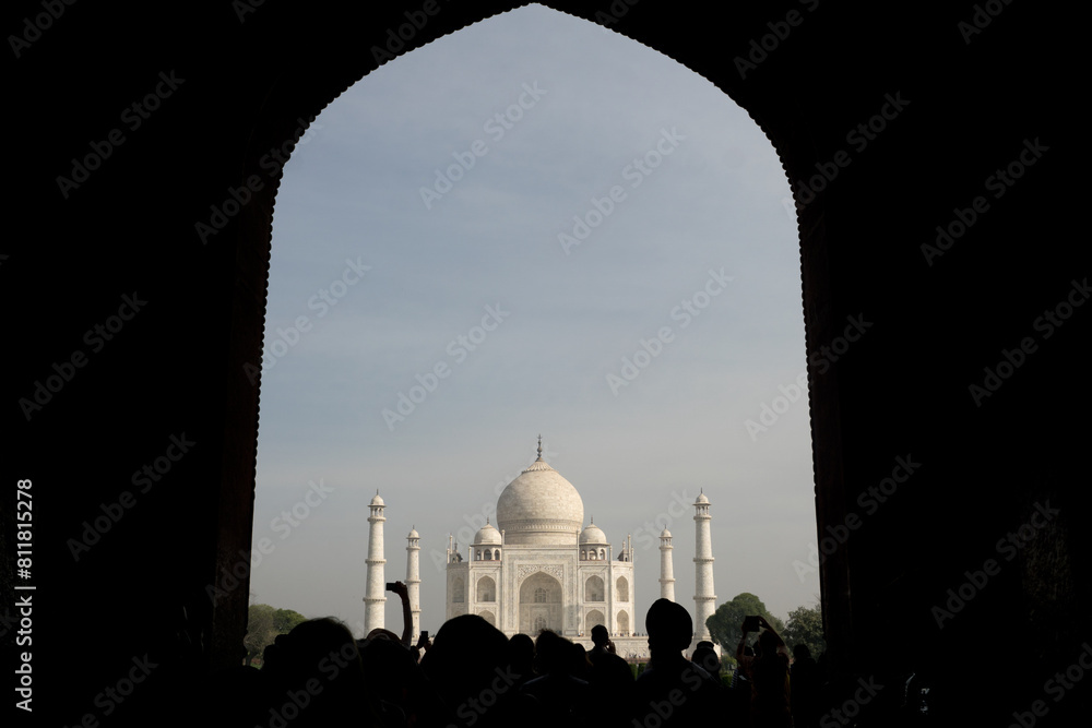 Agra, India,: Taj Mahal. The city is a world heritage site. The Grand ...