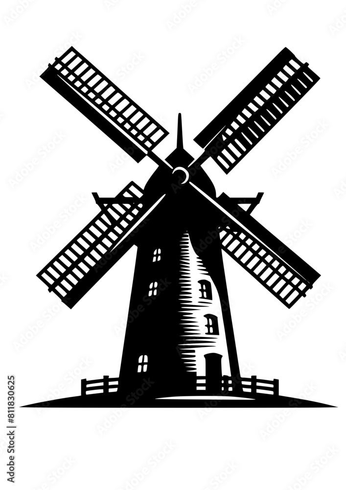 Windmill svg, wind turbine svg, windmill png, windmill vector, windmill ...