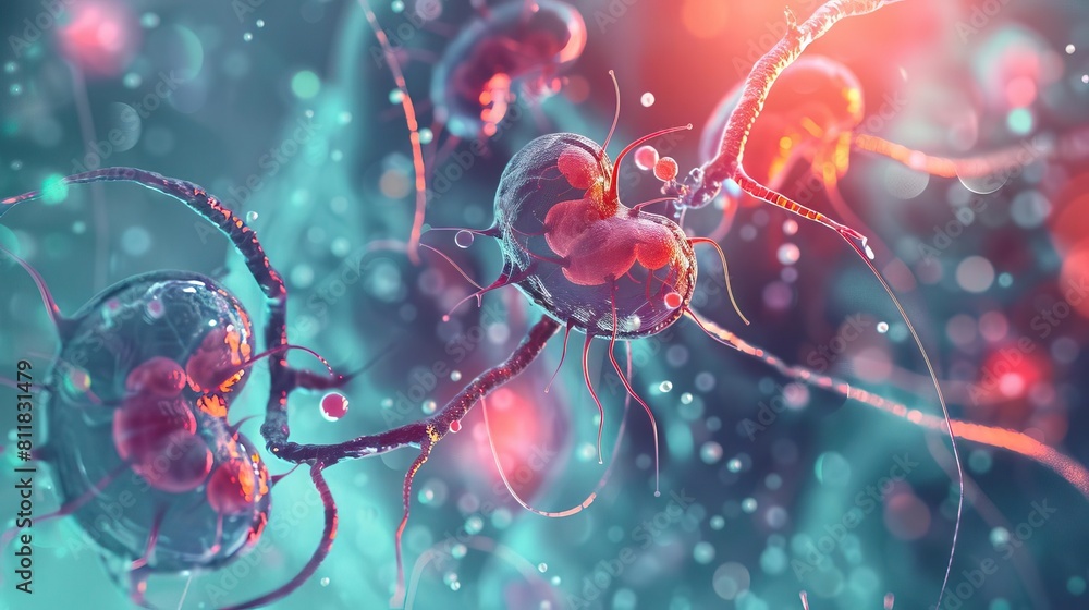 A highresolution medical image capturing kidney cells in a micro view ...