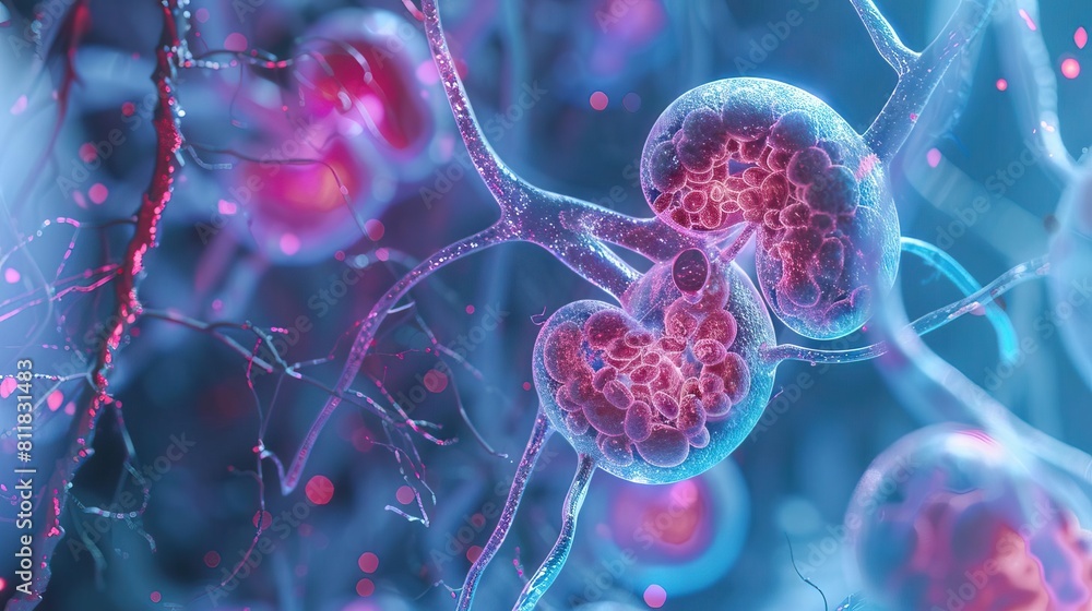 A highresolution medical image capturing kidney cells in a micro view ...