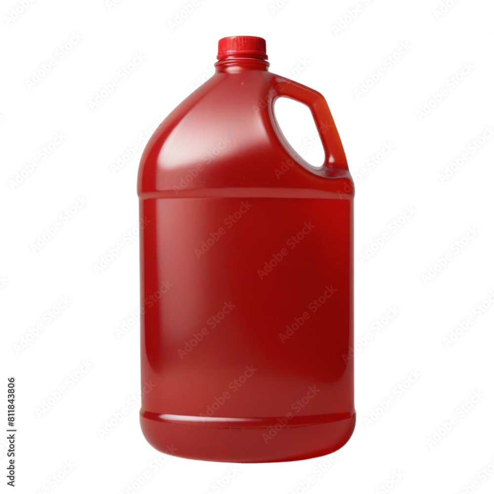 red plastic container on Isolated transparent background png. generated ...