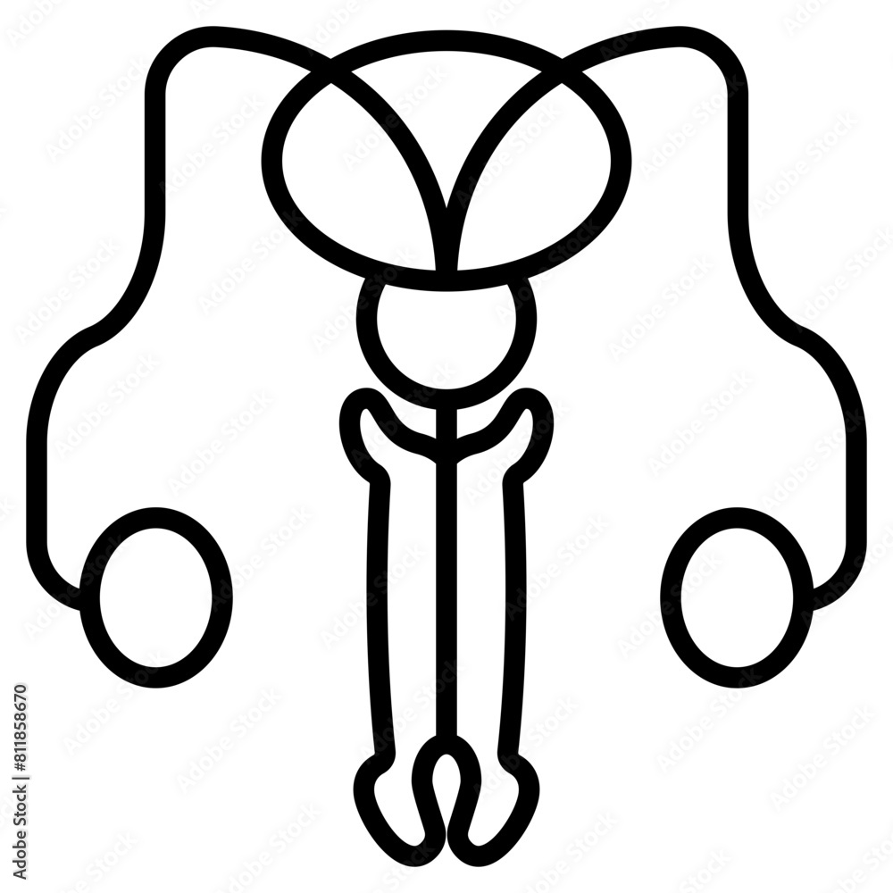 Male Reproductive System Icon Stock Vector Adobe Stock