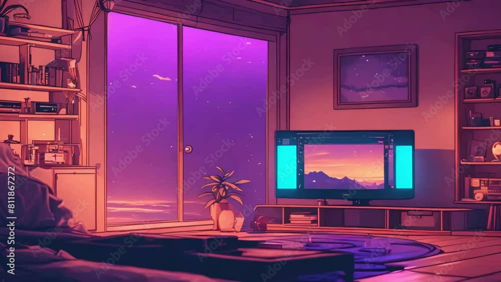 Animated Virtual Backgrounds Take You to a Cozy Lo-fi Living Room ...