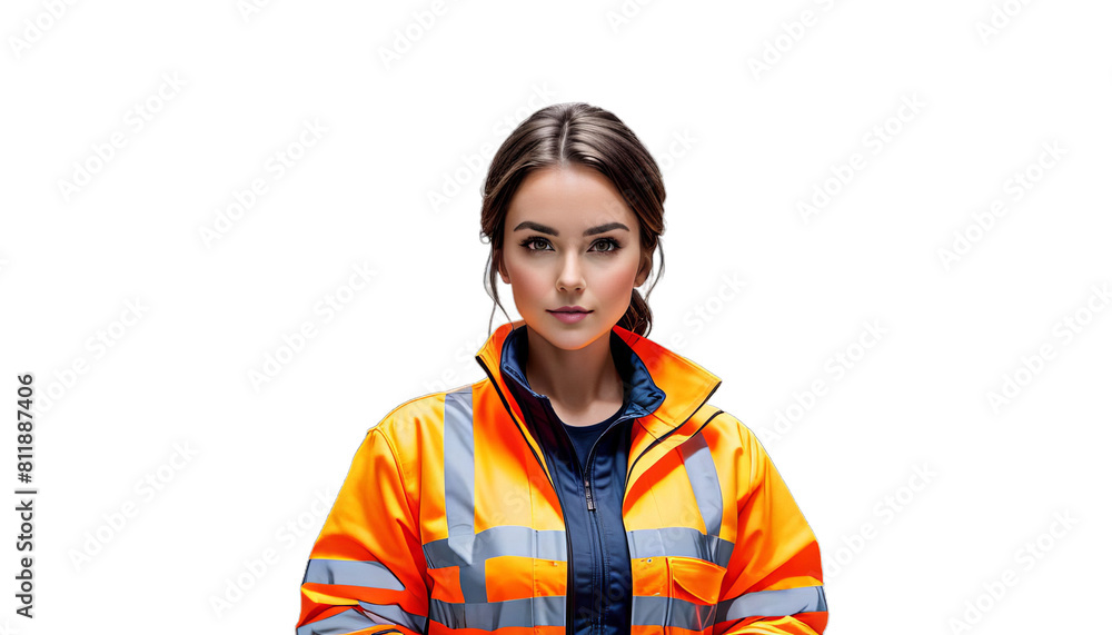 warehouse center hi copy female distribution working space portrait ...