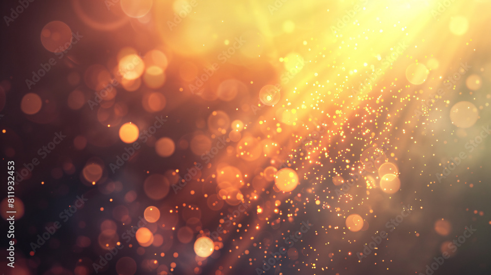 Abstract background with sun flare and lens flare. Illuminated by a ...