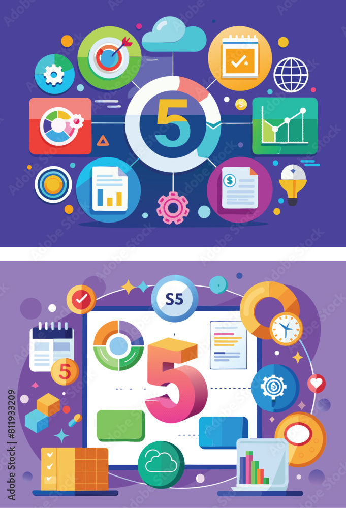 S5 management system of gemba kaizen Stock Vector | Adobe Stock