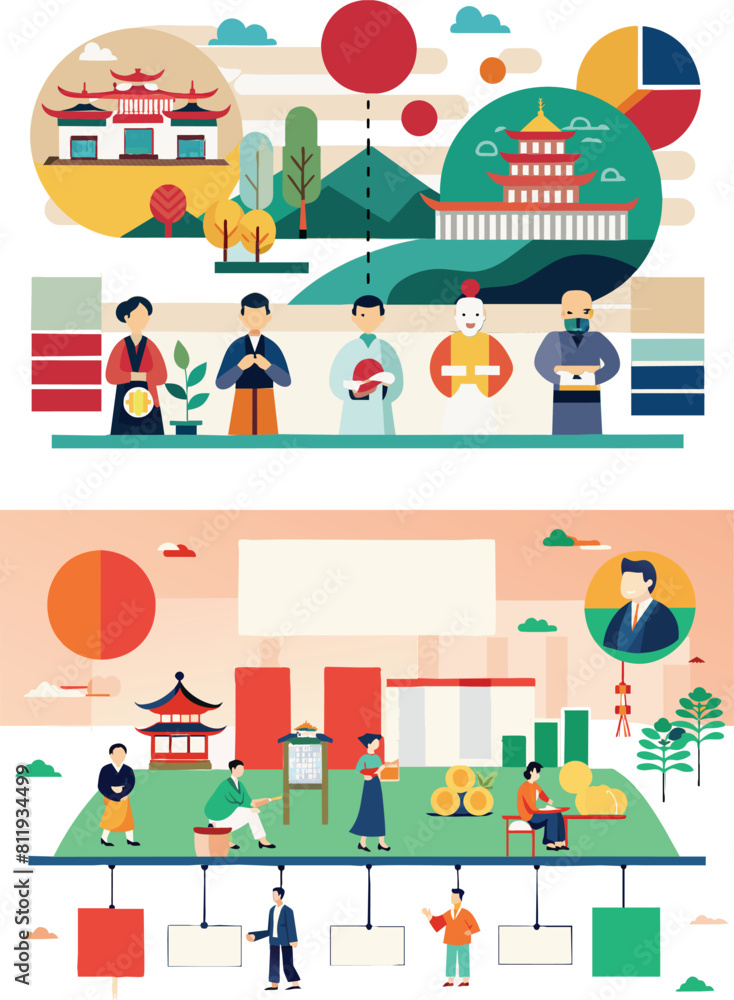 Japanese management system gemba kaizen Stock Vector | Adobe Stock