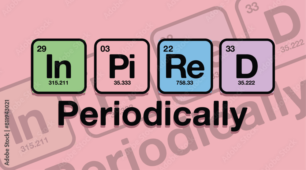 INSPIRED Academy t shirt chemistry t shirt design concept. periodic ...