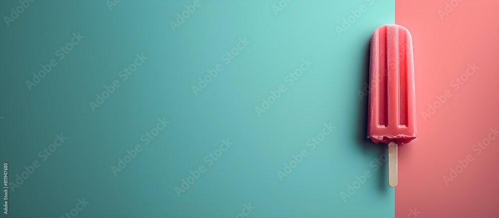 Popsicle, simple background, mobile wallpaper, minimalism, copy space ...
