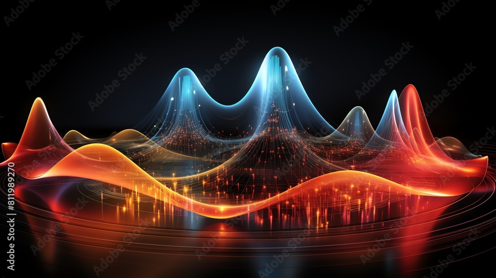 Educational graphic of sound waves moving through different mediums ...